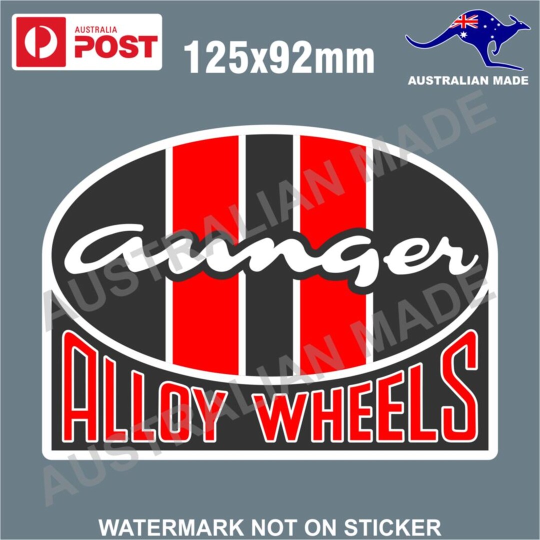 Aunger Alloy Wheels Sticker Mags Rear Window Decal - Etsy