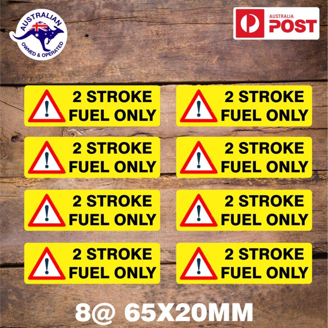 2 Stroke Fuel Only Stickers X8 - Etsy