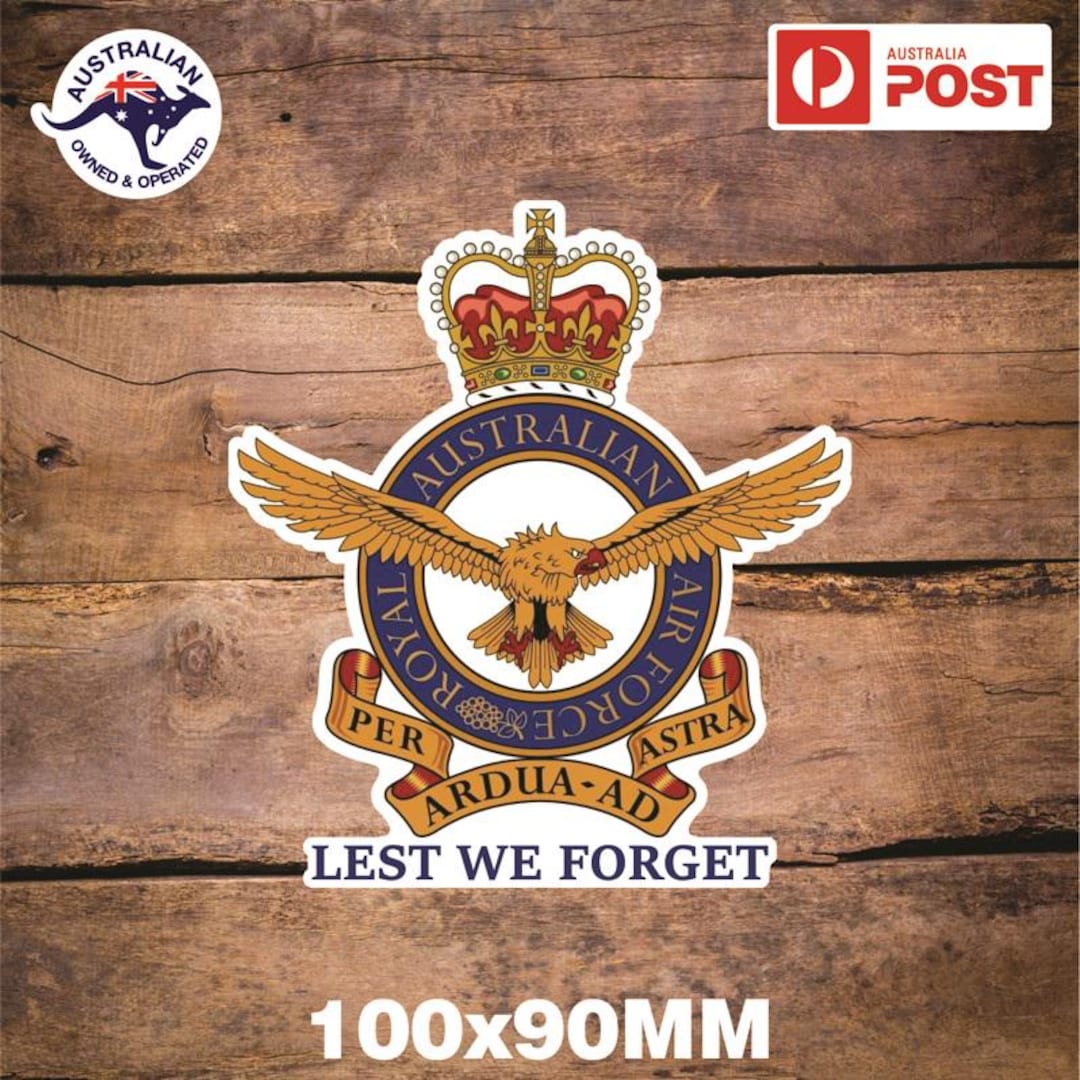 Royal Australian Air Force Sticker RAAF Badge Proudly Served Veteran ...