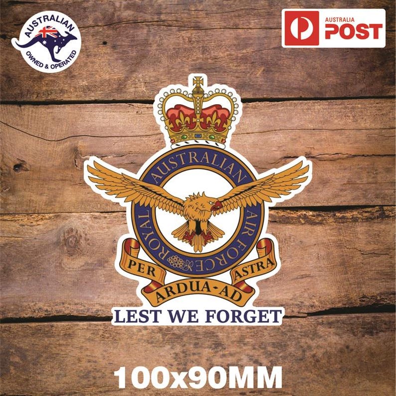 Royal Australian Air Force Sticker RAAF Badge Proudly Served Veteran ...