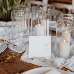 Creamy Neutrals Minimalist Table Numbers - Etsy