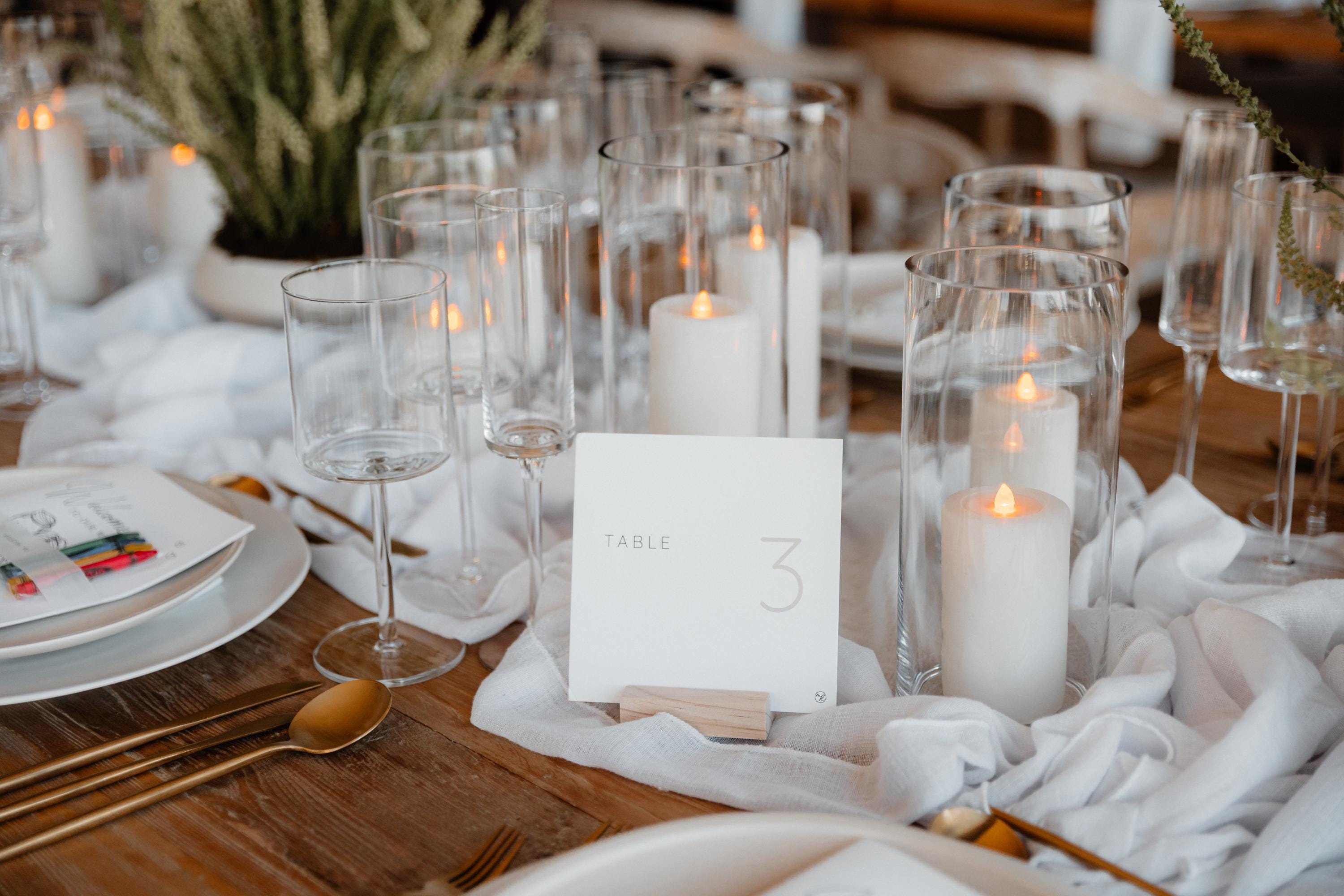 Creamy Neutrals Minimalist Table Numbers - Etsy