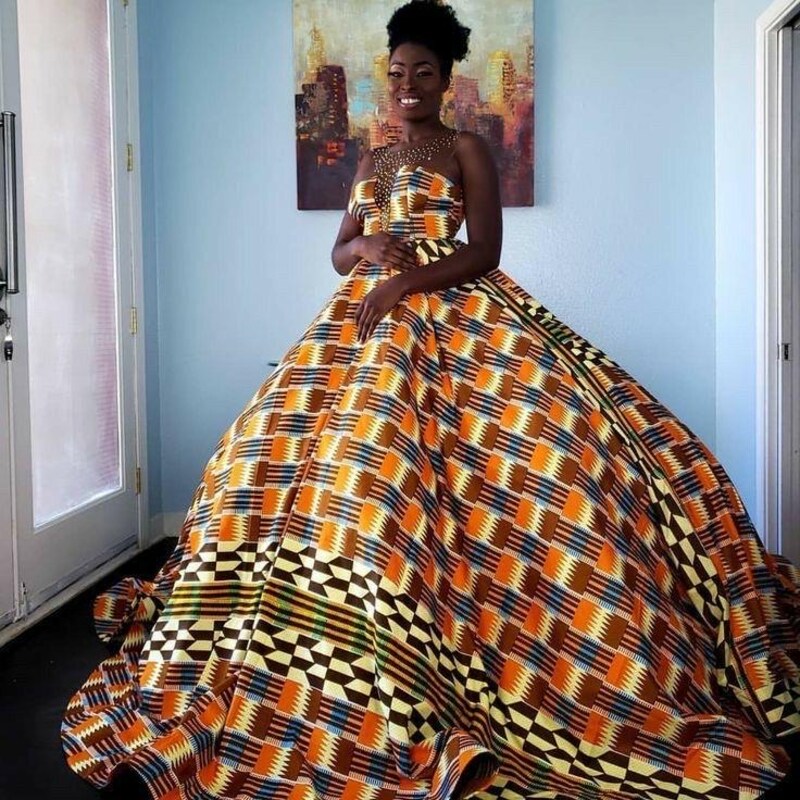 African Prom Dress - Etsy