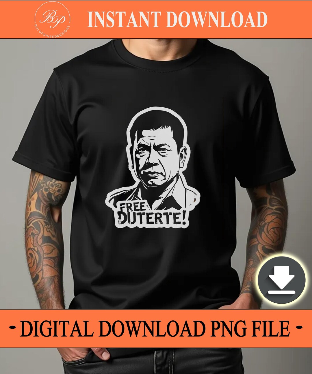 Funny Duterte PNG File: T-shirt Design (digital Download) - Etsy