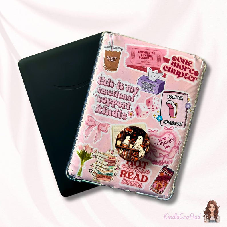 Pink Printable Kindle Insert for Clear Case paperwhite, Oasis, Basic ...