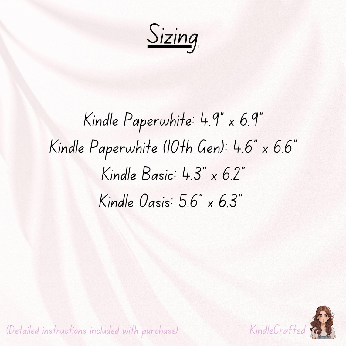 Pink Printable Kindle Insert for Clear Case paperwhite, Oasis, Basic ...