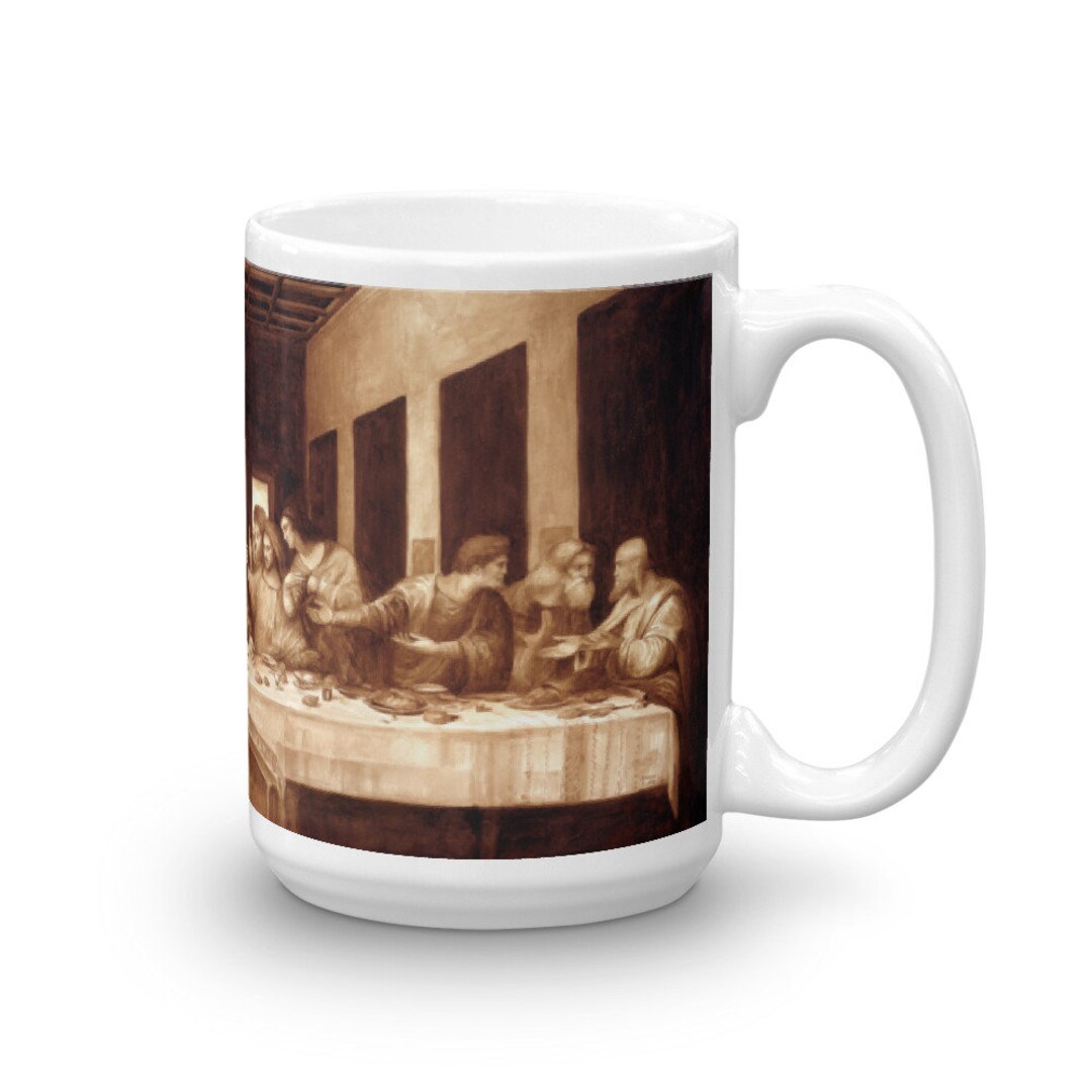 Mug, the Last Supper, Coffee Art, Painted With Coffee, Coffee Cup ...
