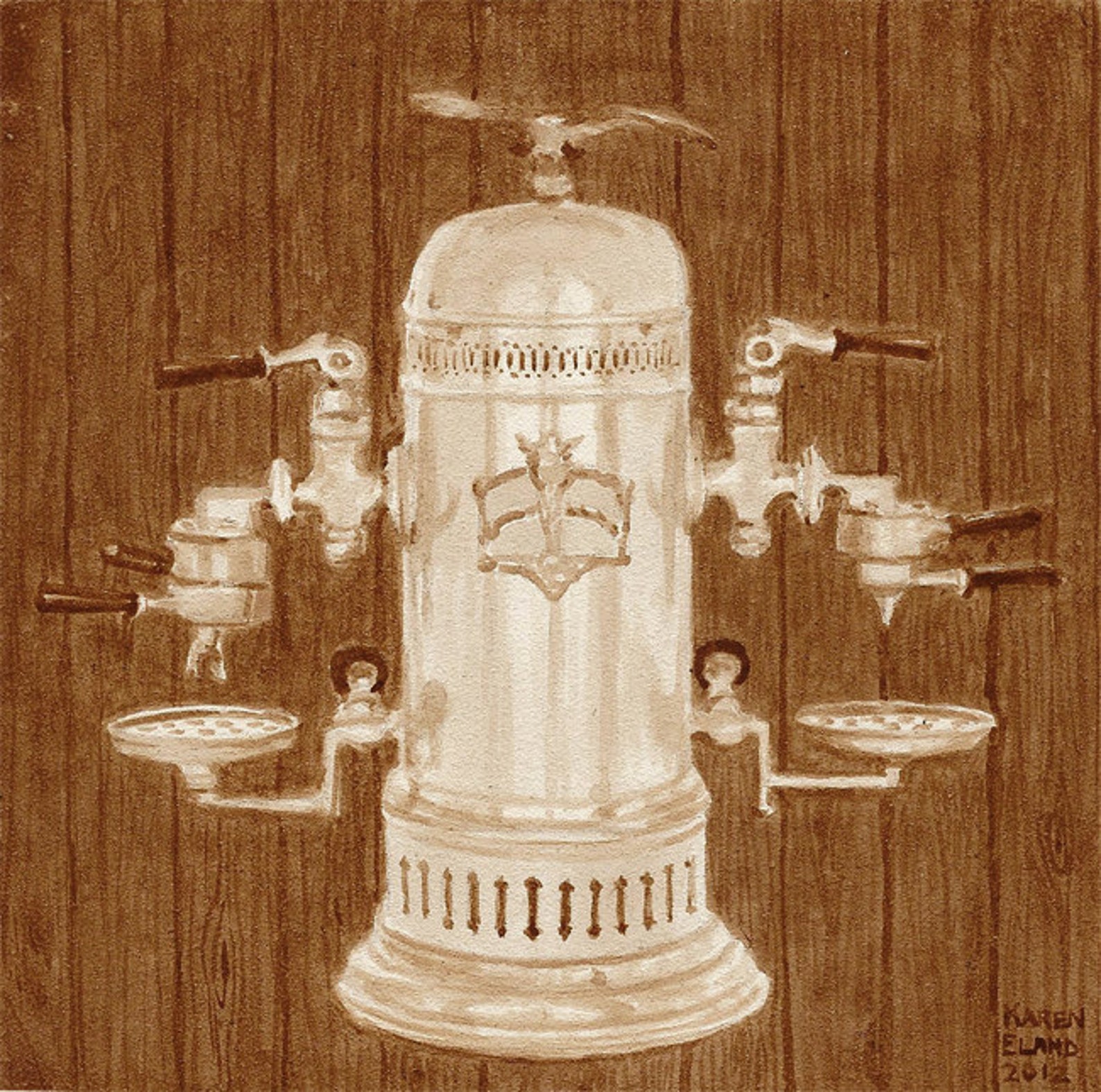 Coffee Art, Victoria Arduino Espresso Machine, Painted Using Only ...