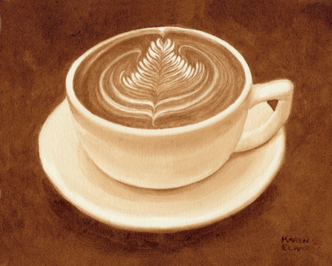 Coffee Art, Rosetta Latte, Painted Using Only Coffee, Rosetta, Espresso ...