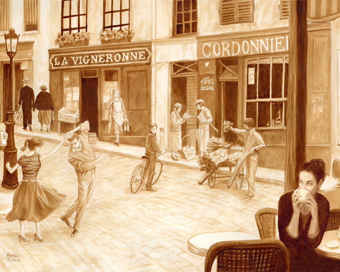 Coffee Art, Dancers and Coffee in Paris, Painted Using Only Coffee ...