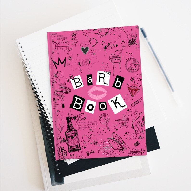 Nicki Minaj Mean Girls Burn Book/barb Book Pink Blank Journal Barbz ...
