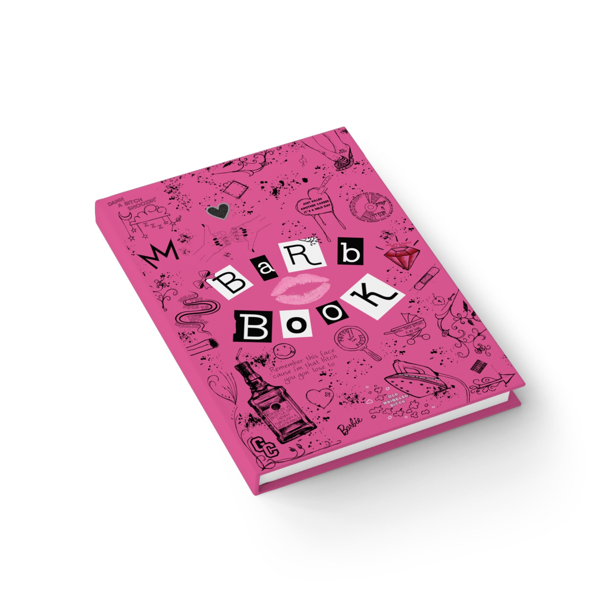 Nicki Minaj Mean Girls Burn Book/barb Book Pink Blank Journal Barbz ...