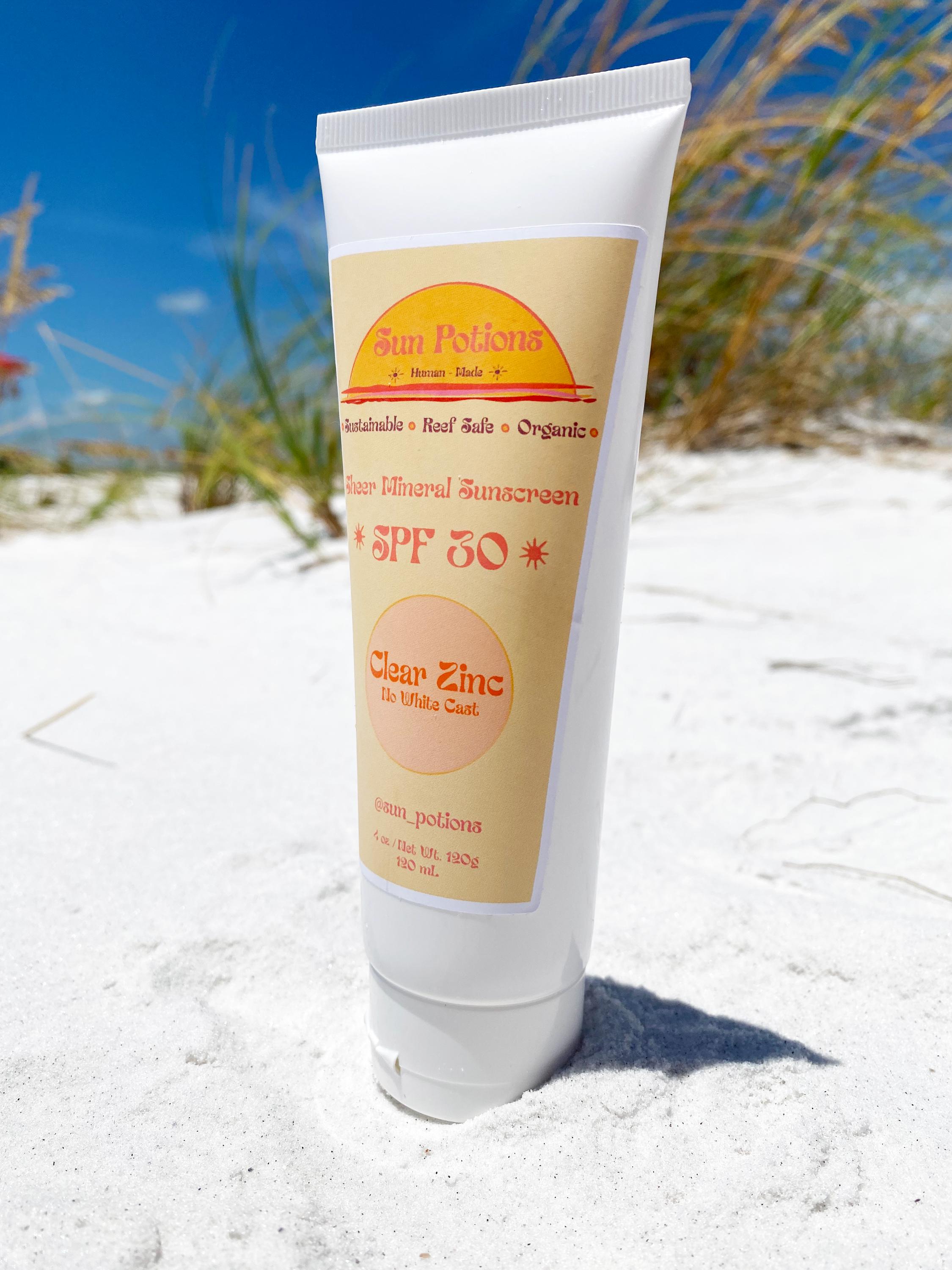 Clear Zinc SPF 30 Mineral Sunscreen: Organic Oils, Non-nano Zinc - Etsy