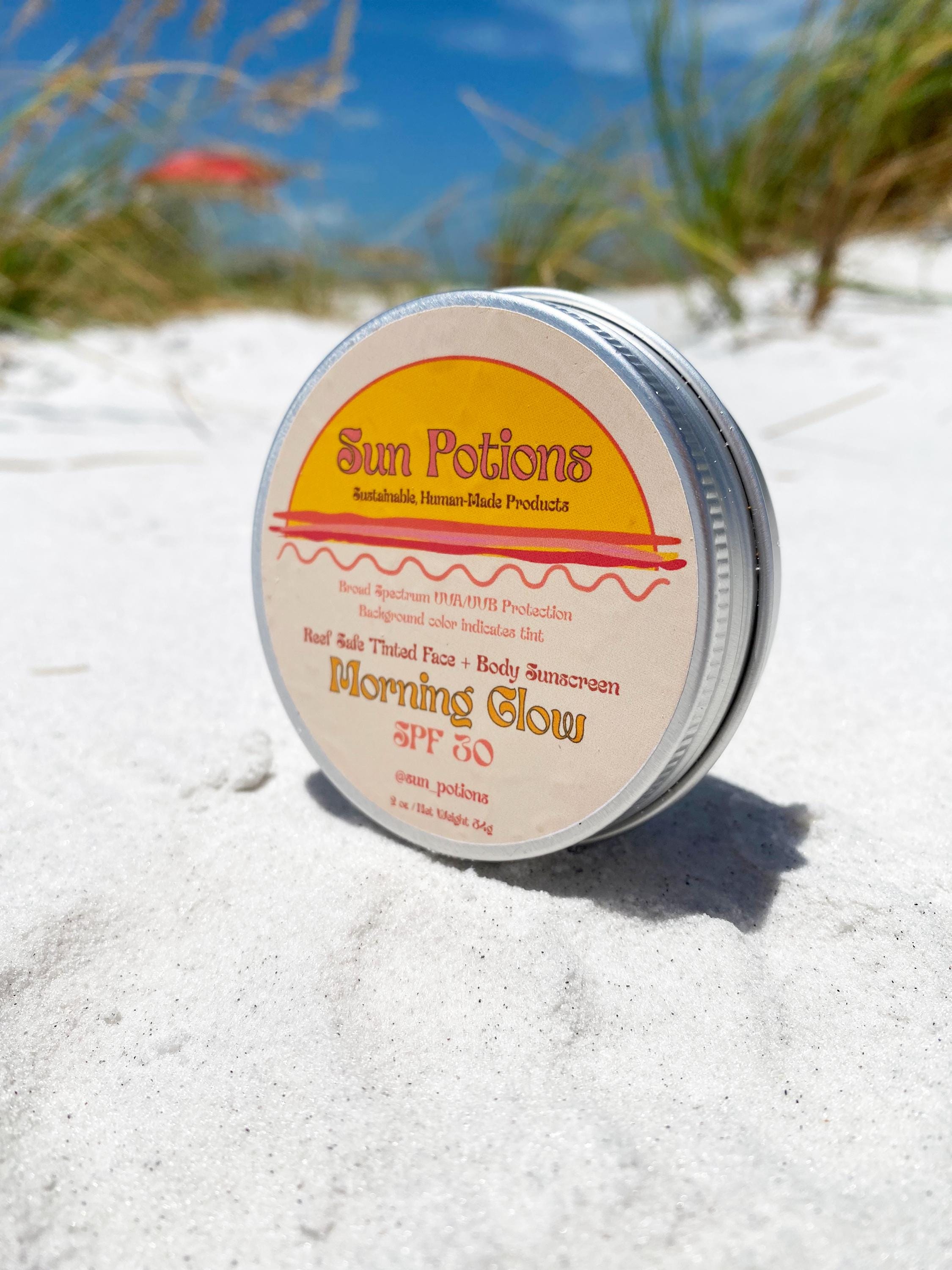 Tinted Mineral Sunscreen SPF 30: Organic Oils & Non-nano Zinc - Etsy
