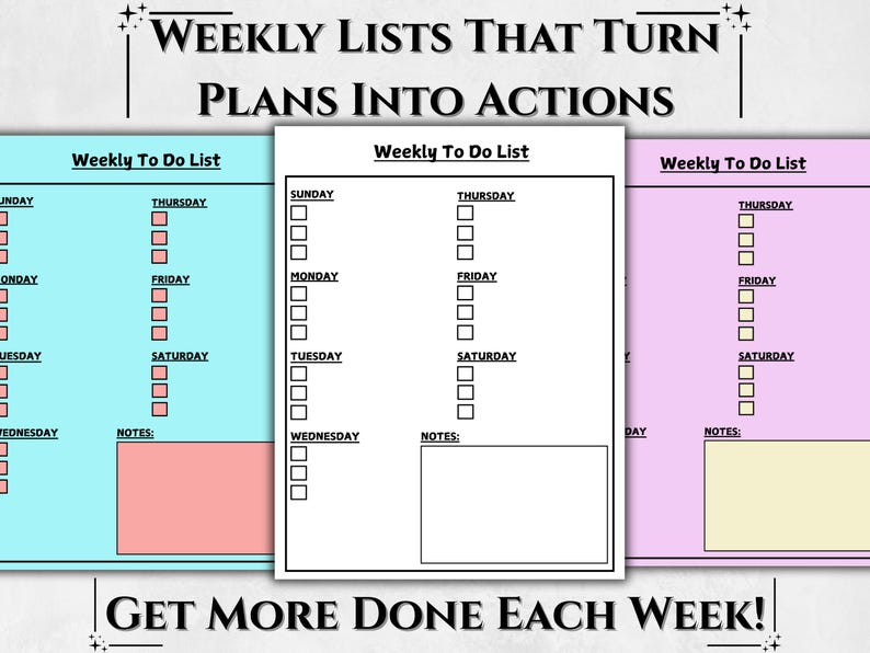 To Do Lists, Priority List, Printable Lists, Weekly Planning, Daily ...