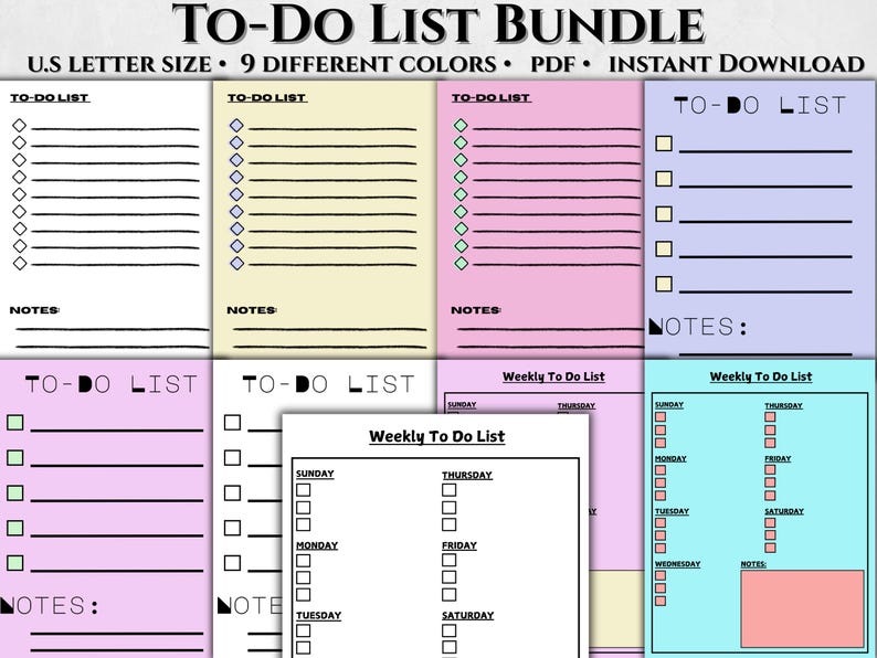 To Do Lists, Priority List, Printable Lists, Weekly Planning, Daily ...