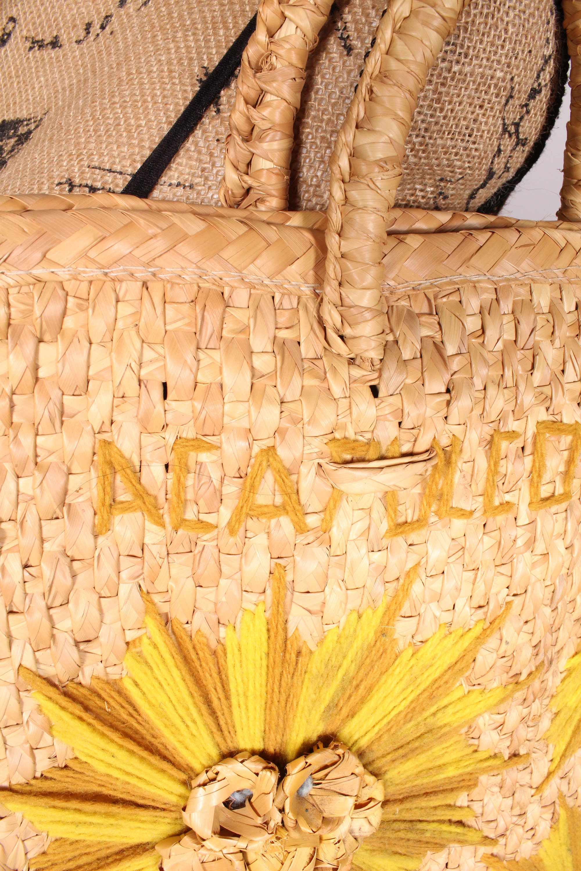 60s Purse // Vintage 60s Tan Raffia Rattan Purse Acapulco Yarn | Etsy