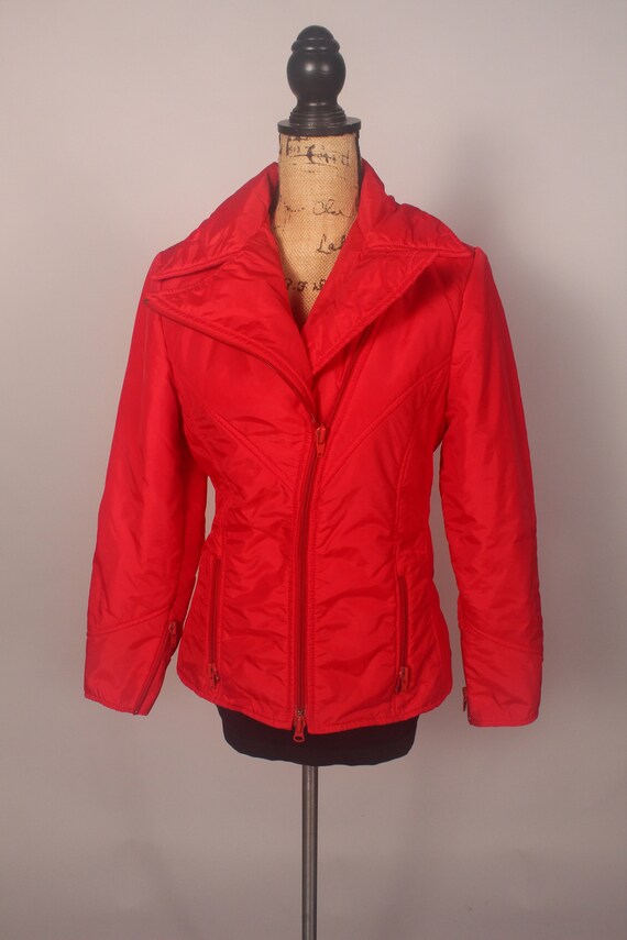 Ellesse Beconta 80’s Vintage Men’s Red Puffer Jacket … - Gem