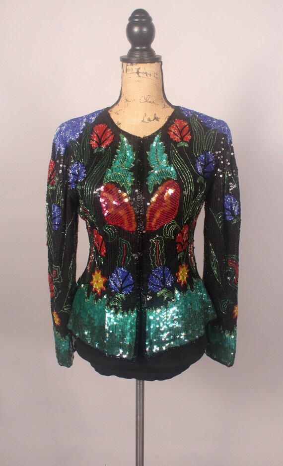 80's beaded Jacket. Scala Milan/Paris/Los Angeles gr… - Gem