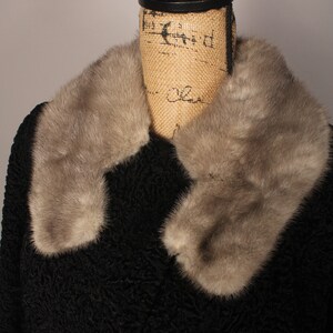 Vintage 40's Persian Curly Lamb Coat With Fur Collar by P. Crandell ...