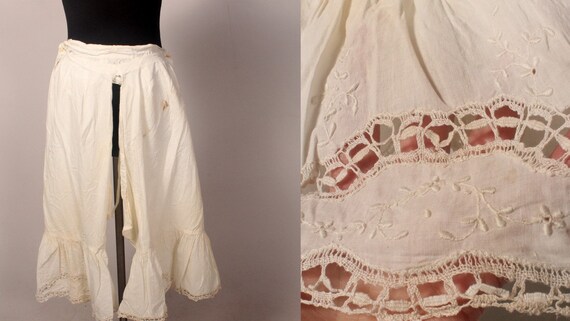 Edwardian Bloomers, Edwardian Pantalets, Antique Pant… - Gem