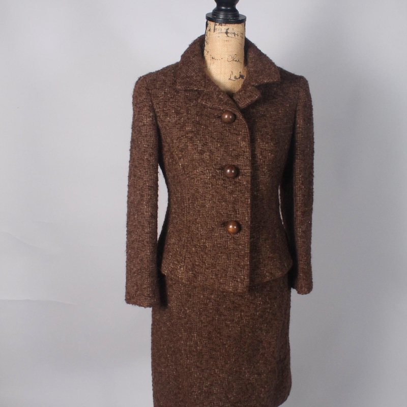Vintage Brown Skirt Suits - Etsy