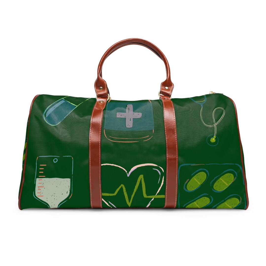 Nurse Duffel Bag, Custom Waterproof Travel Bag, Personalized Doctor ...