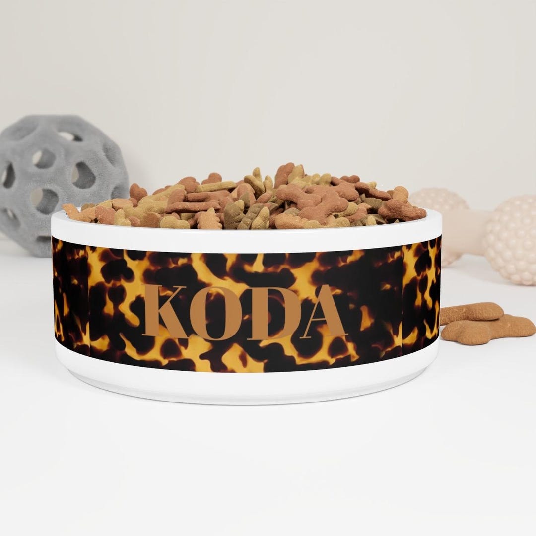 Custom Tortoise Shell Dog Bowl, Custom Pet Bowl, Dog or Puppy Gift - Etsy