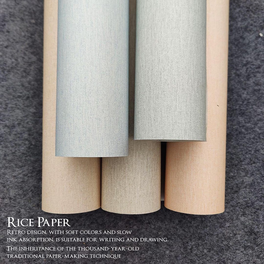 Roll Packaging Semi-ripe Rice Paper, Xuan Paper, Plain Rice Paper ...