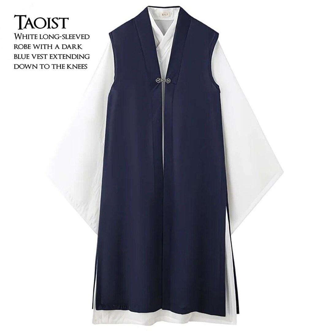 The Custom-tailored Classic Style Tai Chi Training Suit With Long Robe ...