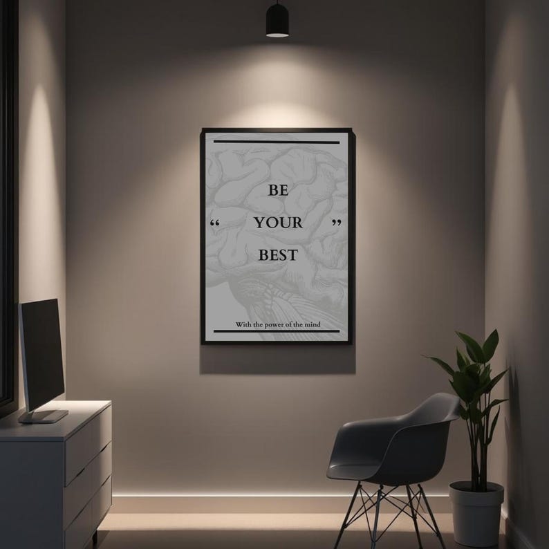 Motivational Wall Art, Digital Download be Your Best Inspirational Home ...