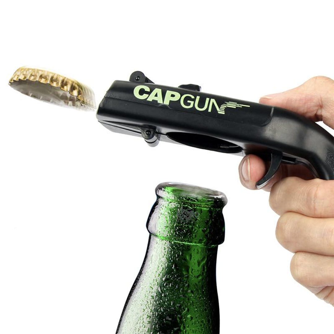 Beer Opener Bottle Flying Cap Launcher Shooter Party Drinking Game Toy ...
