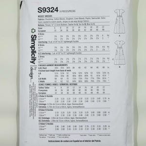 Simplicity Sewing Pattern S9324 Misses' Dresses Size 6-22 - Etsy