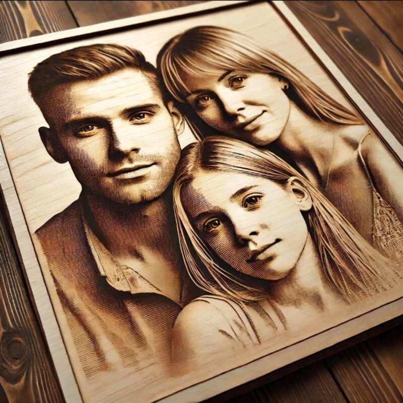 Wood Portrait - Etsy