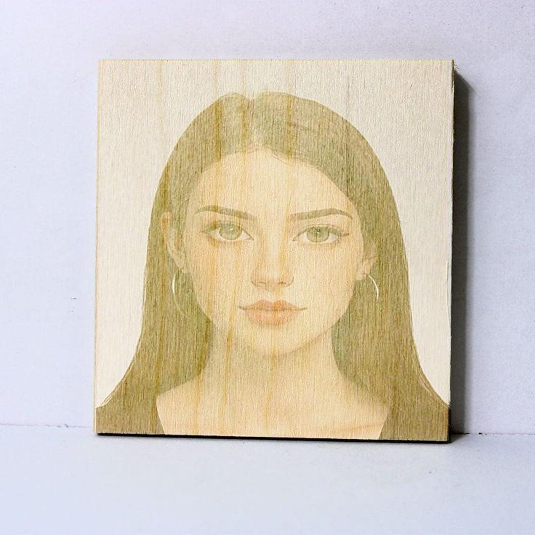 Wood Portrait , Burned Wood Photo , Photo on Wood , Wood Burning ...