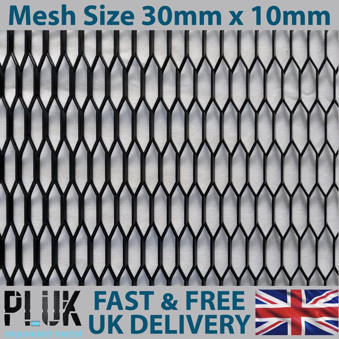 Aluminium Expanded Metal Mesh Grille 30mm X 10mm Hexagonal - Etsy