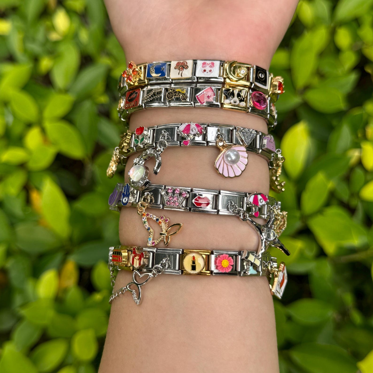 Italian Couple Bracelets, Italian Charms Bracelets, Anniversary Gift ...