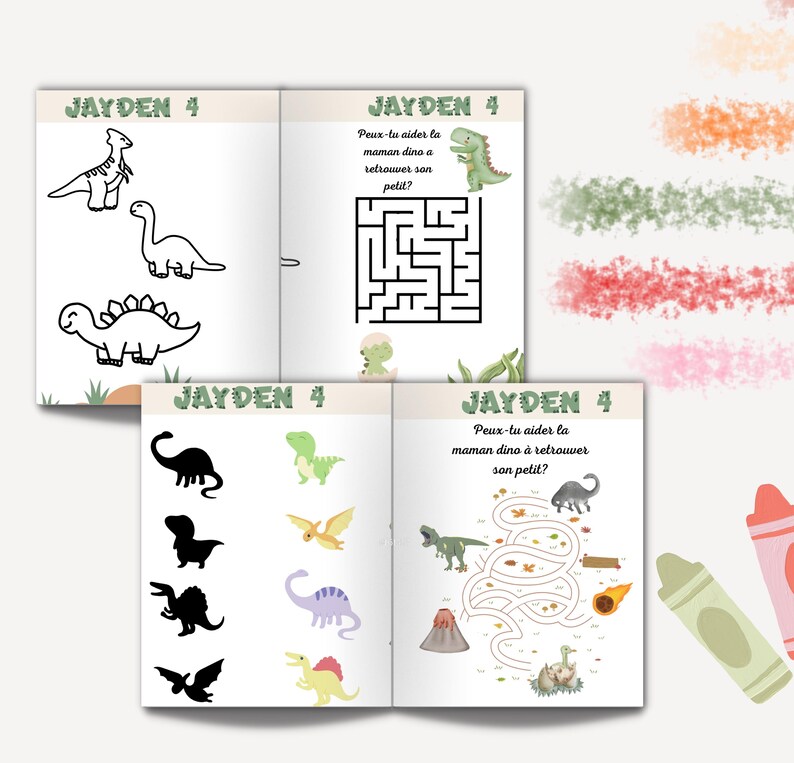 Activity Coloring Book Blank Template, Activity Coloring Book Canva ...