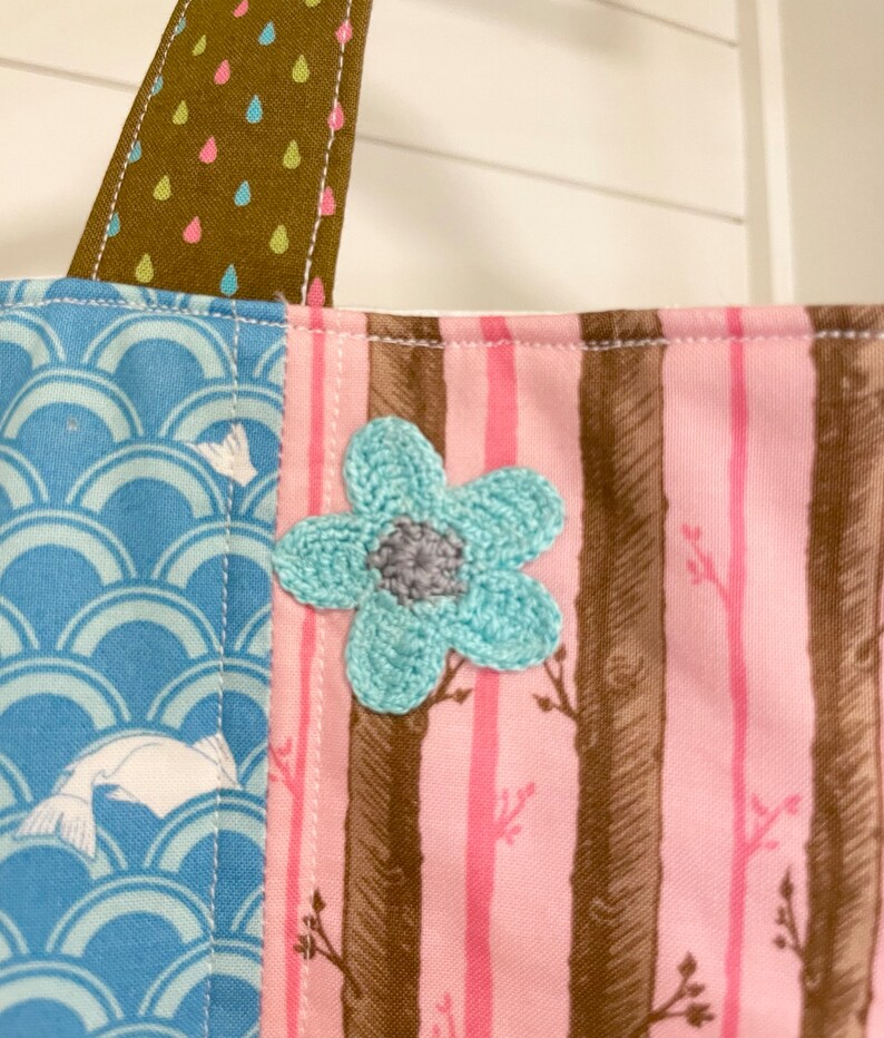 Large Patchwork Tote Very Rare Tula Pink Fabric Full Moon Forest - Etsy