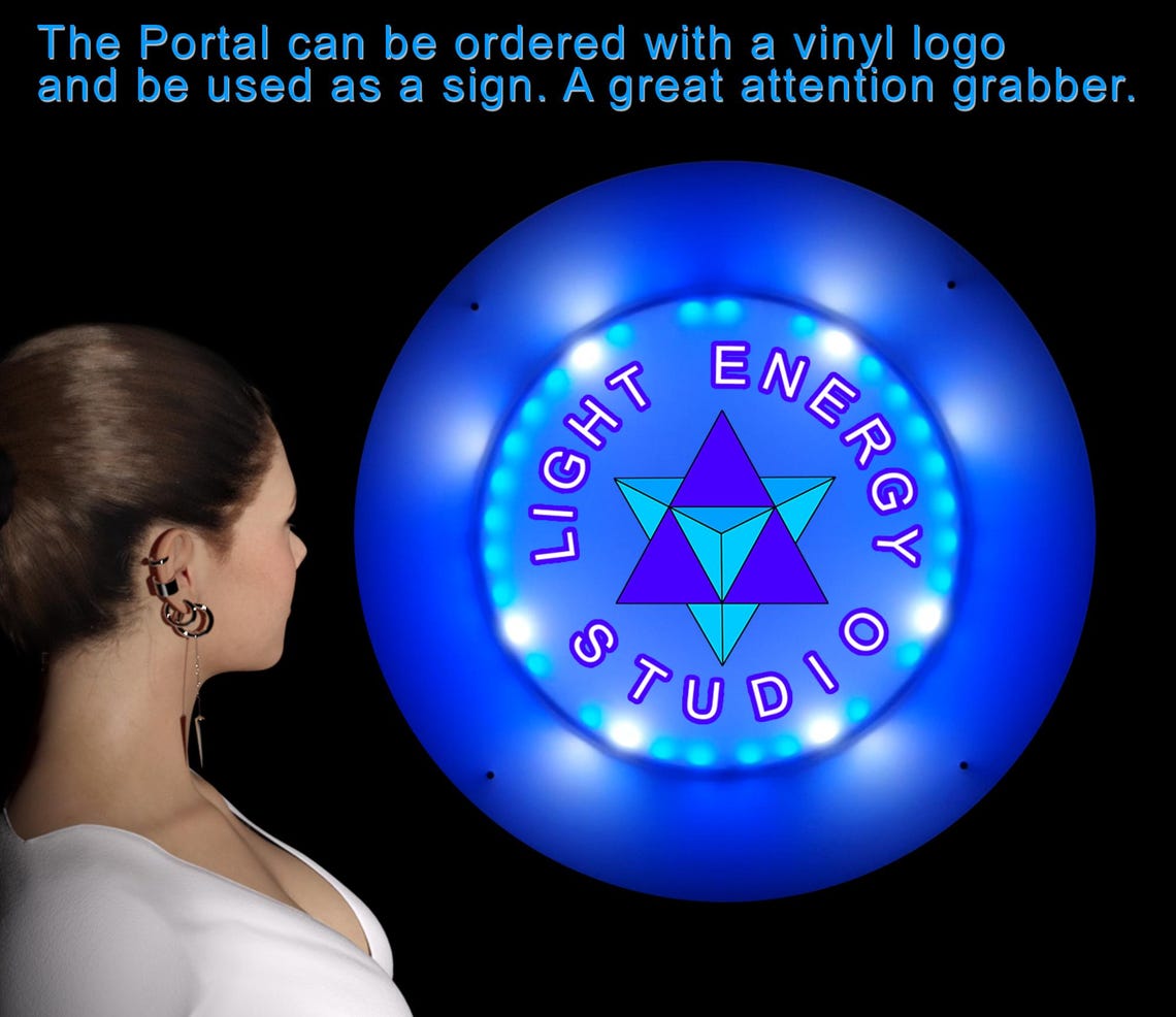 Light Energy Portal | LED Wall Art | LED Wall Sign | Meditation Light ...