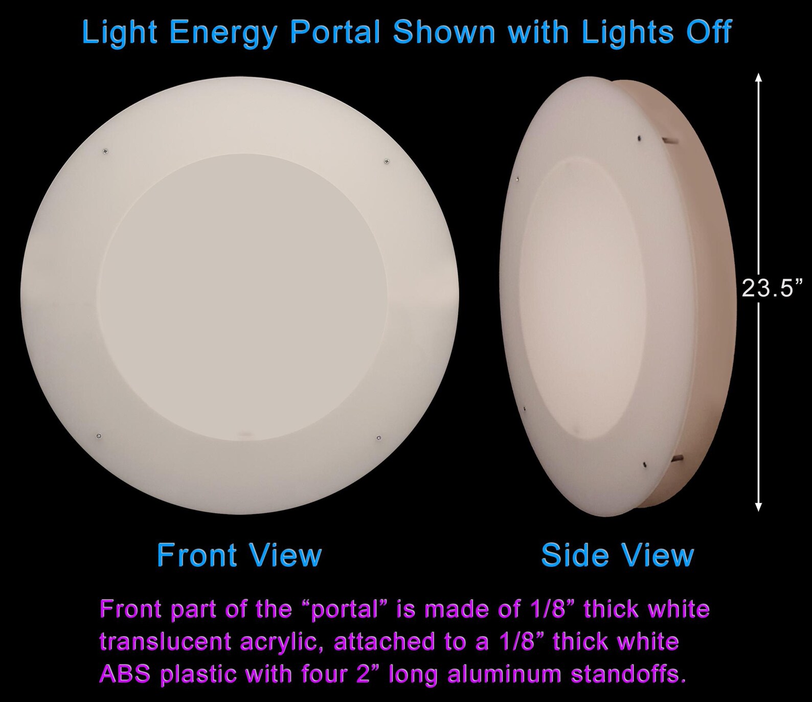 Light Energy Portal | LED Wall Art | LED Wall Sign | Meditation Light ...