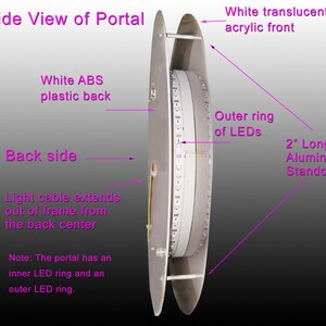 Light Energy Portal | LED Wall Art | LED Wall Sign | Meditation Light ...