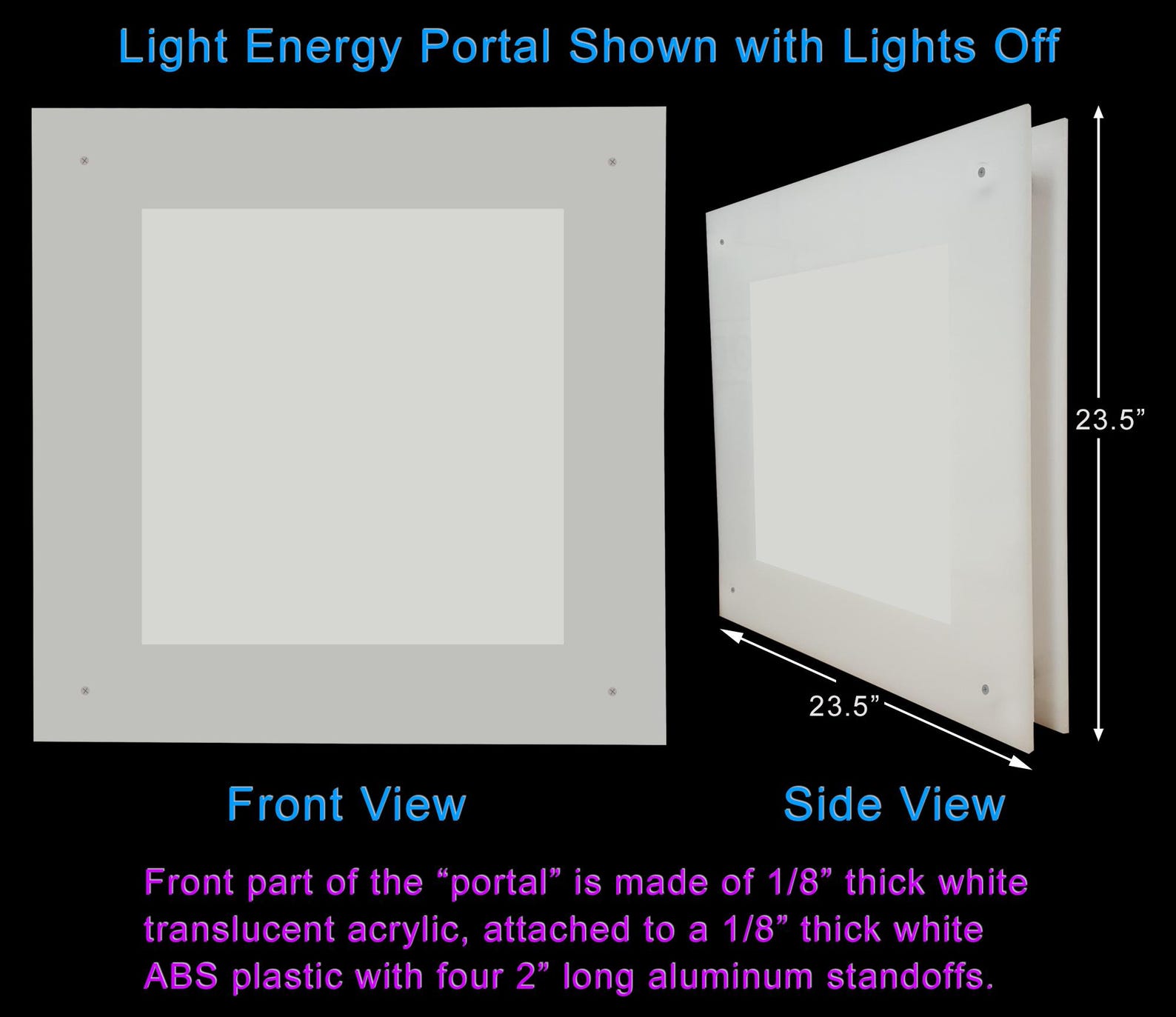 Light Energy Portal | LED Wall Art | LED Wall Logo Sign | Meditation ...