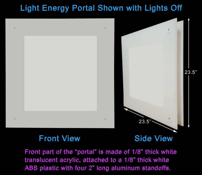 Light Energy Portal | LED Wall Art | LED Wall Logo Sign | Meditation ...