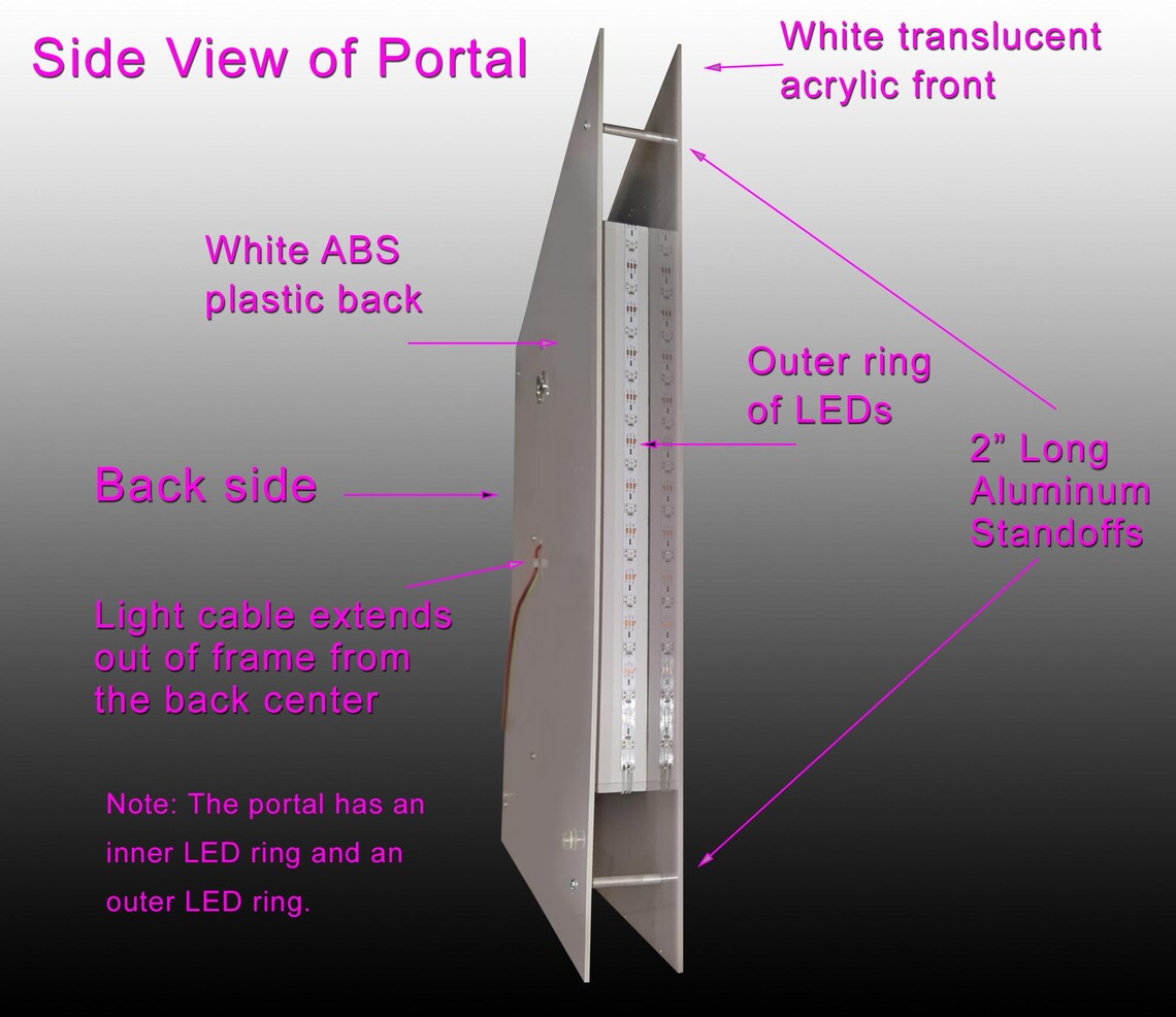 Light Energy Portal | LED Wall Art | LED Wall Logo Sign | Meditation ...