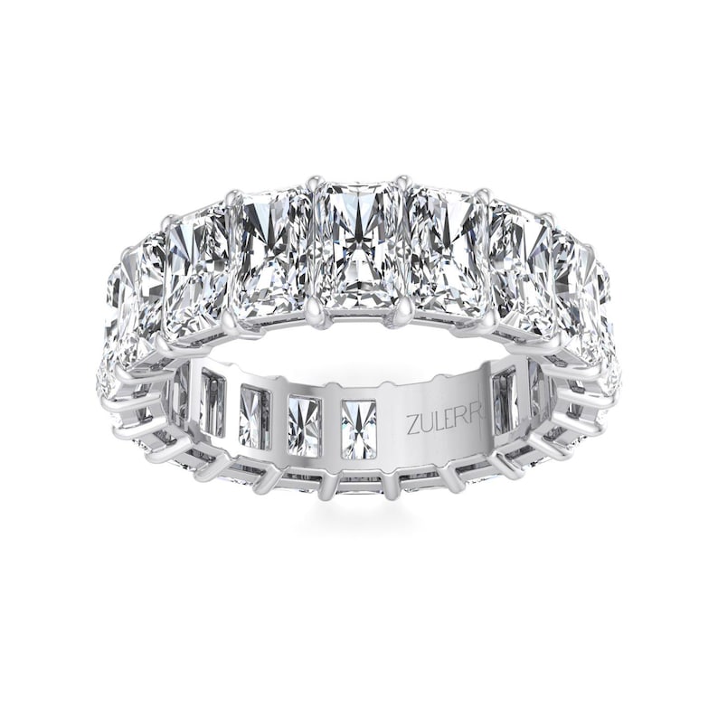 0.3 CT Radiant Cut Lab Diamond Eternity Band / Wedding Band / Shared ...