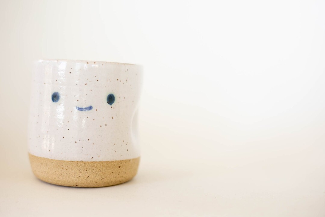 Miss Sylva Happy *handmade Ceramic Thumb Indent Mug* - Etsy