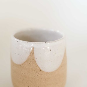 Miss Sylva Scallop : handmade Ceramic Thumb Indent Mug With Petals - Etsy