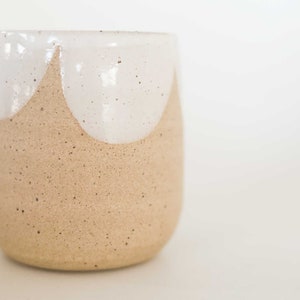 Miss Sylva Scallop : handmade Ceramic Thumb Indent Mug With Petals - Etsy