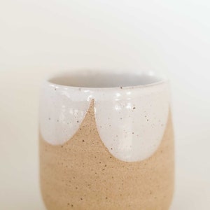 Miss Sylva Scallop : handmade Ceramic Thumb Indent Mug With Petals - Etsy